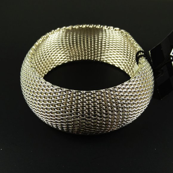 Saks Fifth Avenue | Jewelry | Saks Fifth Ave Silver Tone Metal Mesh ...